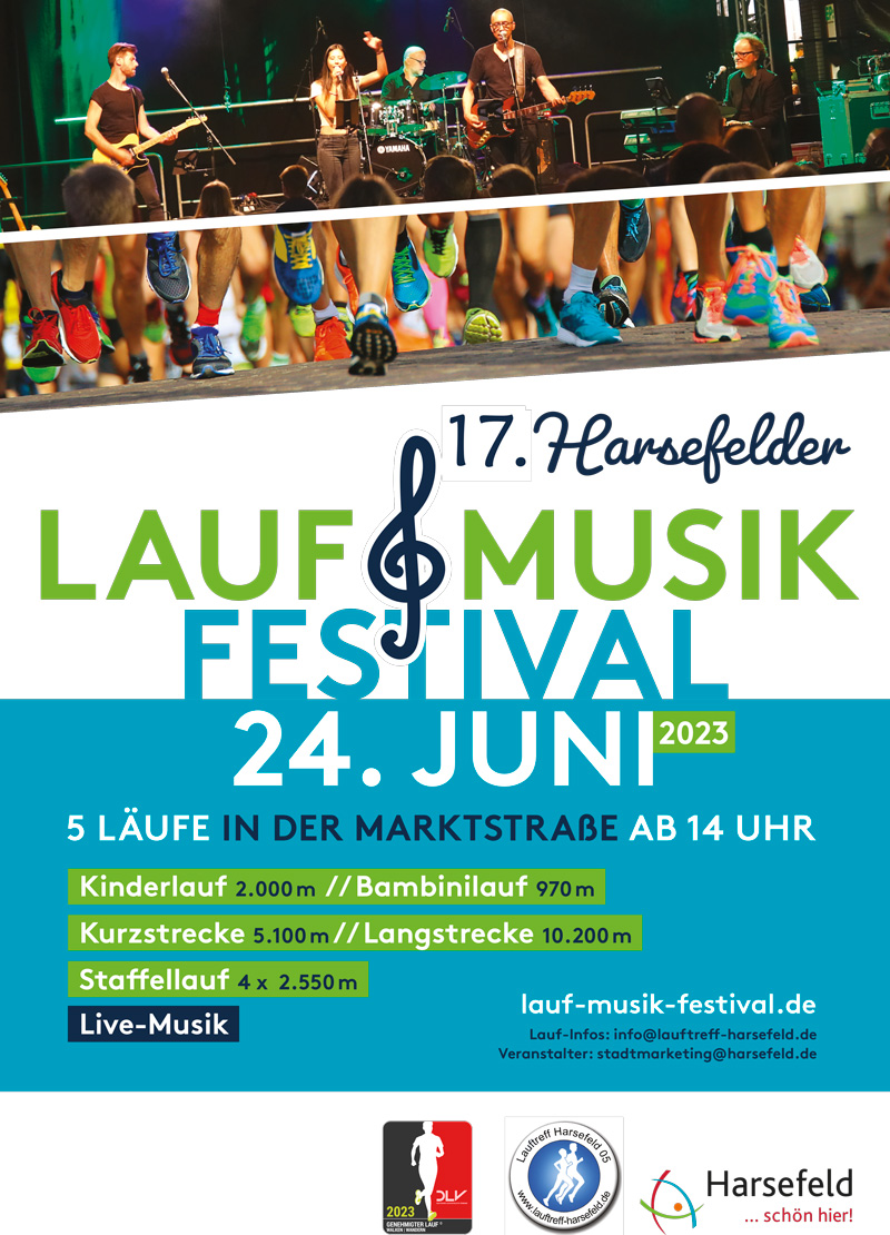Anmeldebeginn am 1. April 2023 – Lauf- und Musikfestival Harsefeld 2025